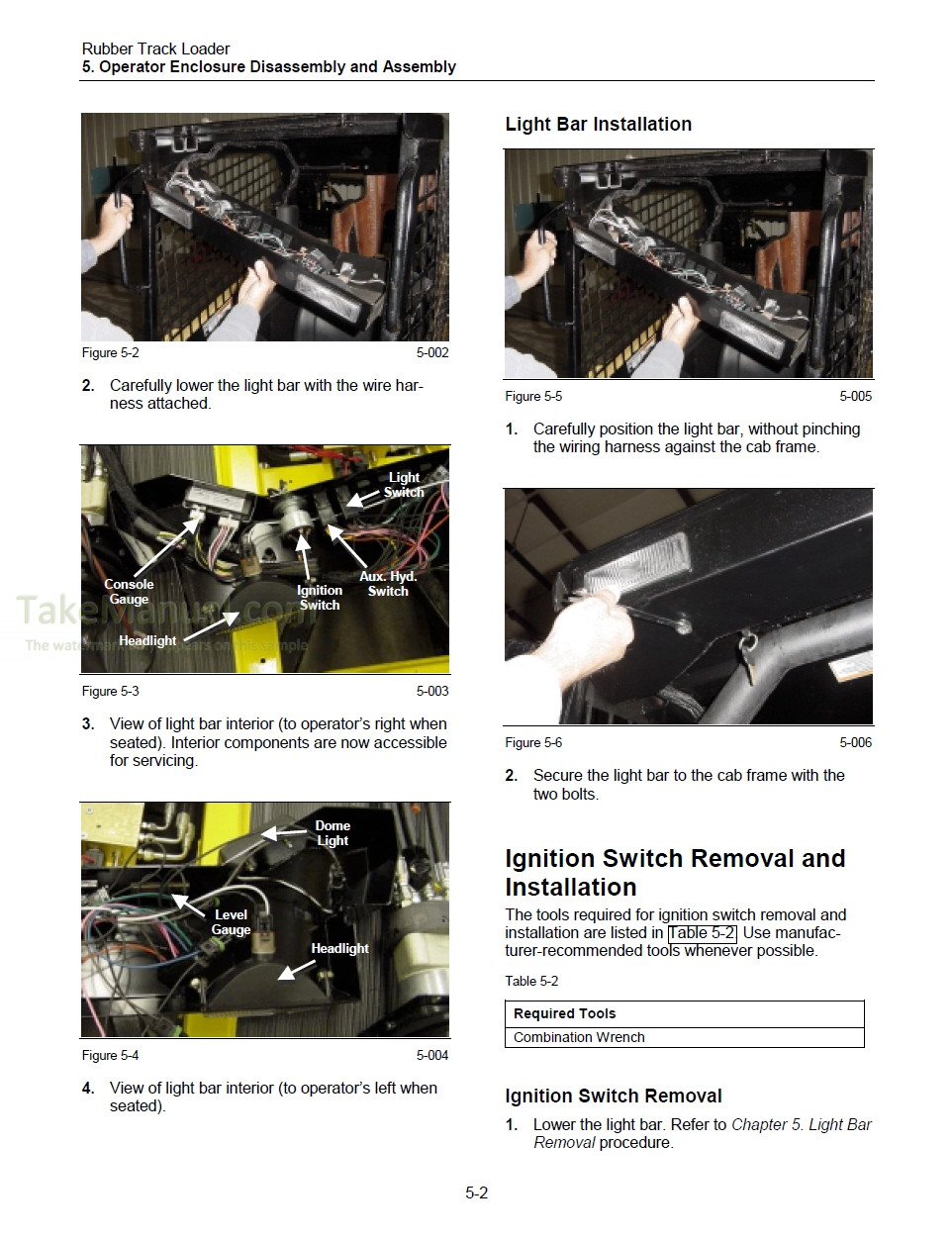 ASV RC30 RC50 RC60 Service Operation Maintenance Parts Manual Compact ...