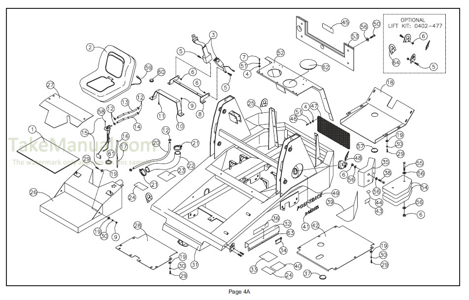 ASV RC50 RC60 Posi Track Service Parts Operation Maintenance Manual ...