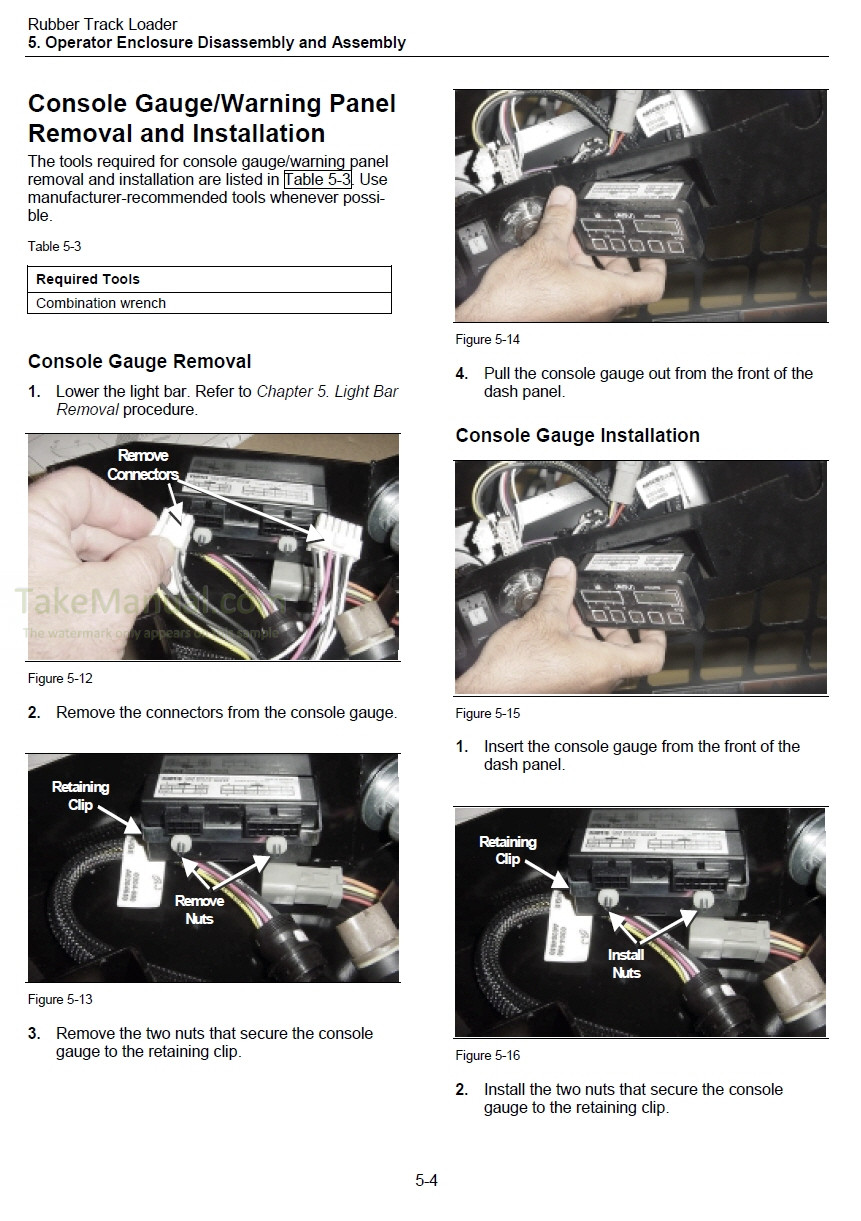 ASV RC85 RC100 Posi Track Service Parts Operation Maintenance Manual ...