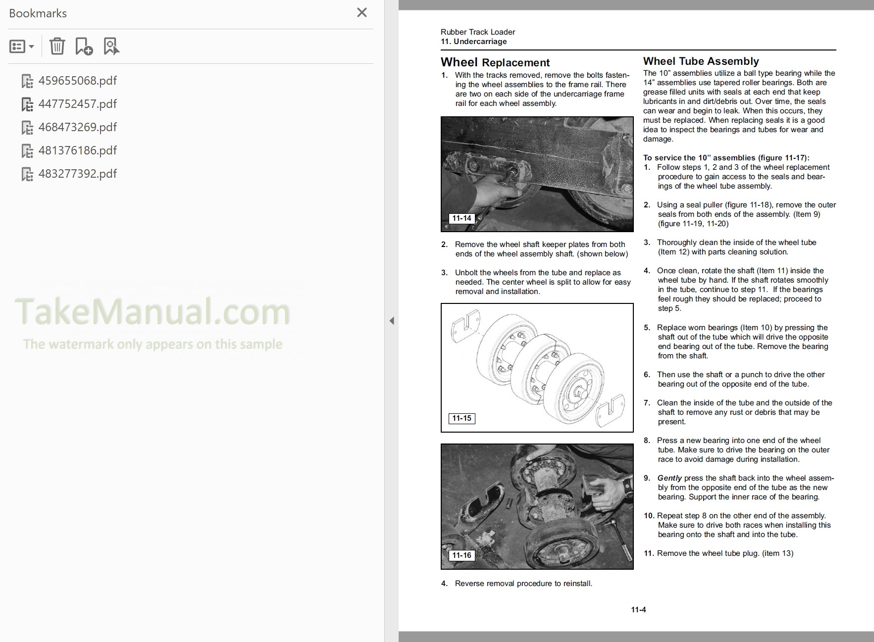 ASV RCV Posi Track Operation Maintenance Service Parts Manual Compact ...