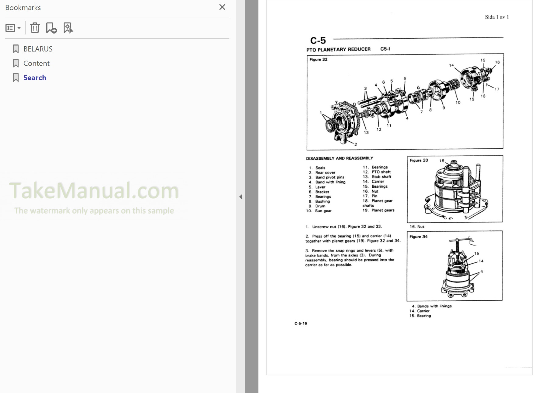 Belarus MTZ 50 80 90 500 800 900 Workshop Manual Tractor PDF