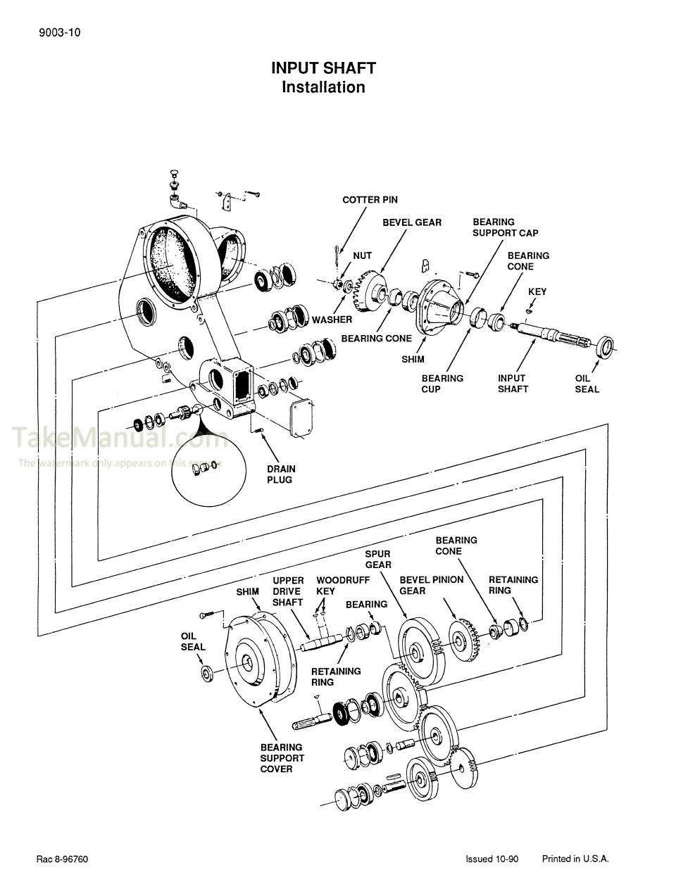 Case 3309 Service Manual Mower Conditioner 8-96760 PDF