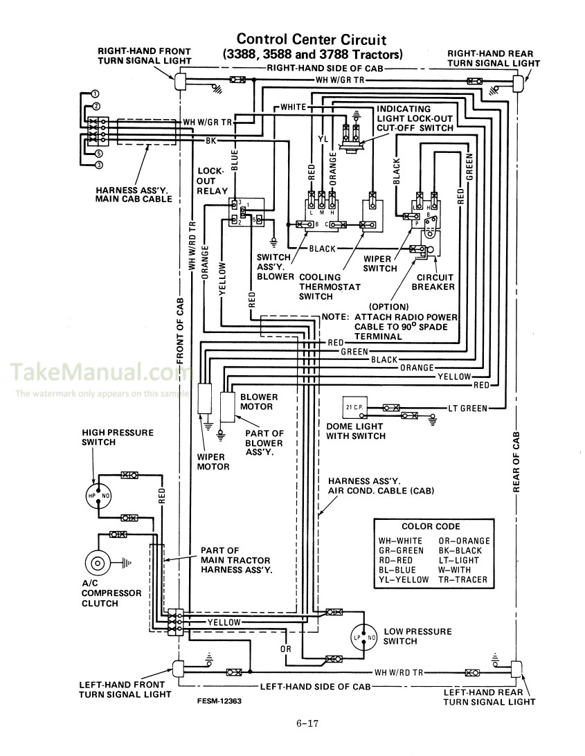 Case 3388 3588 3788 6388 6588 6788 Service Manual Tractors Chassis ...