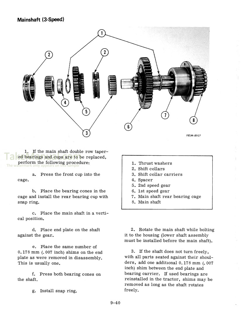 Case 3388 3588 3788 6388 6588 6788 Service Manual Tractors Chassis ...