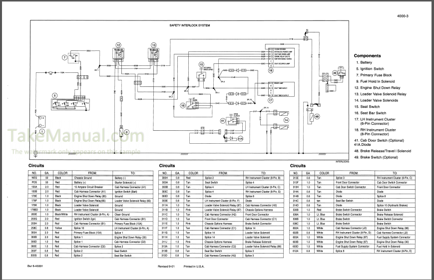 Case 40XT Repair Manual Skid Steer Loader 6-45070 PDF