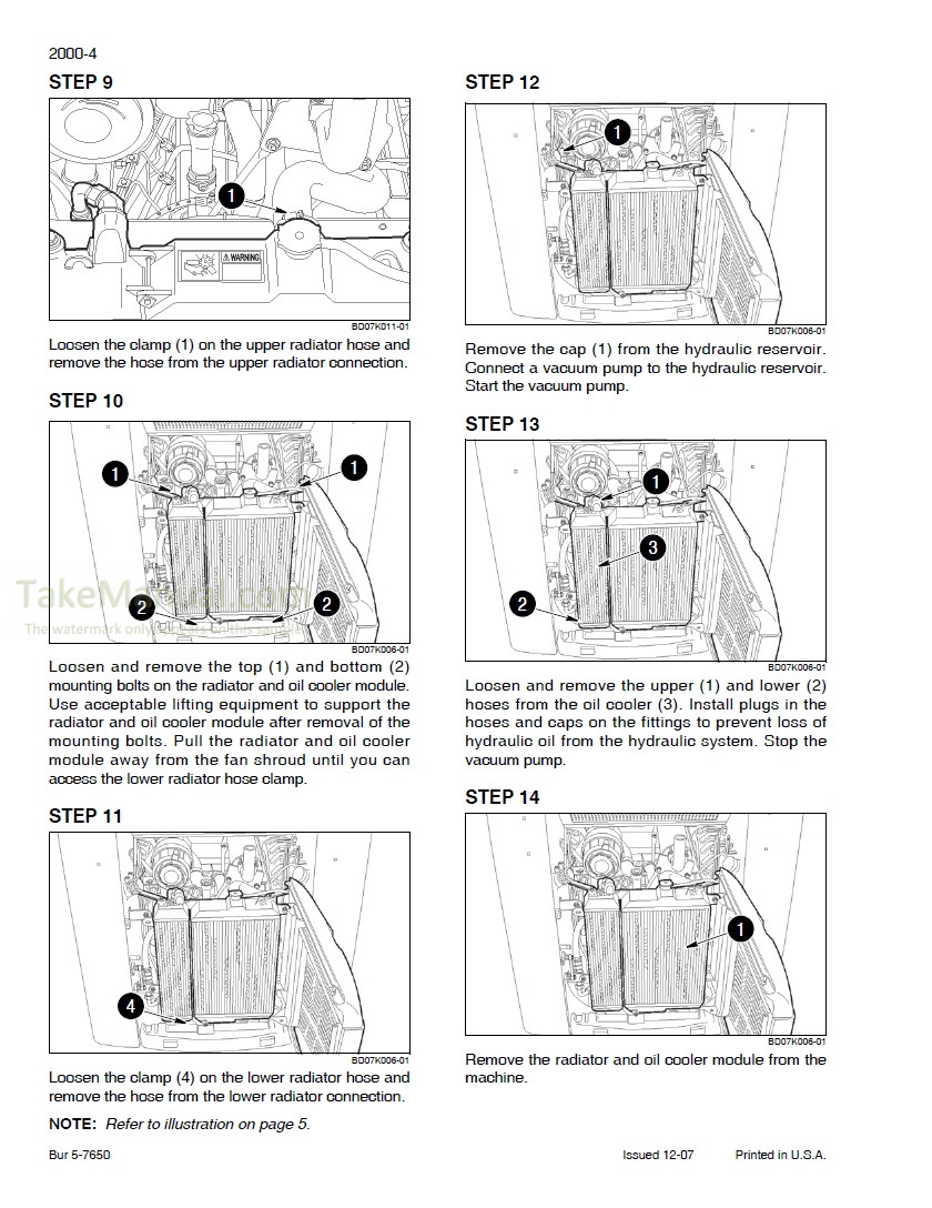 Case 410 420 420CT Series 3 Repair Manual Skid Steer Compact Track ...