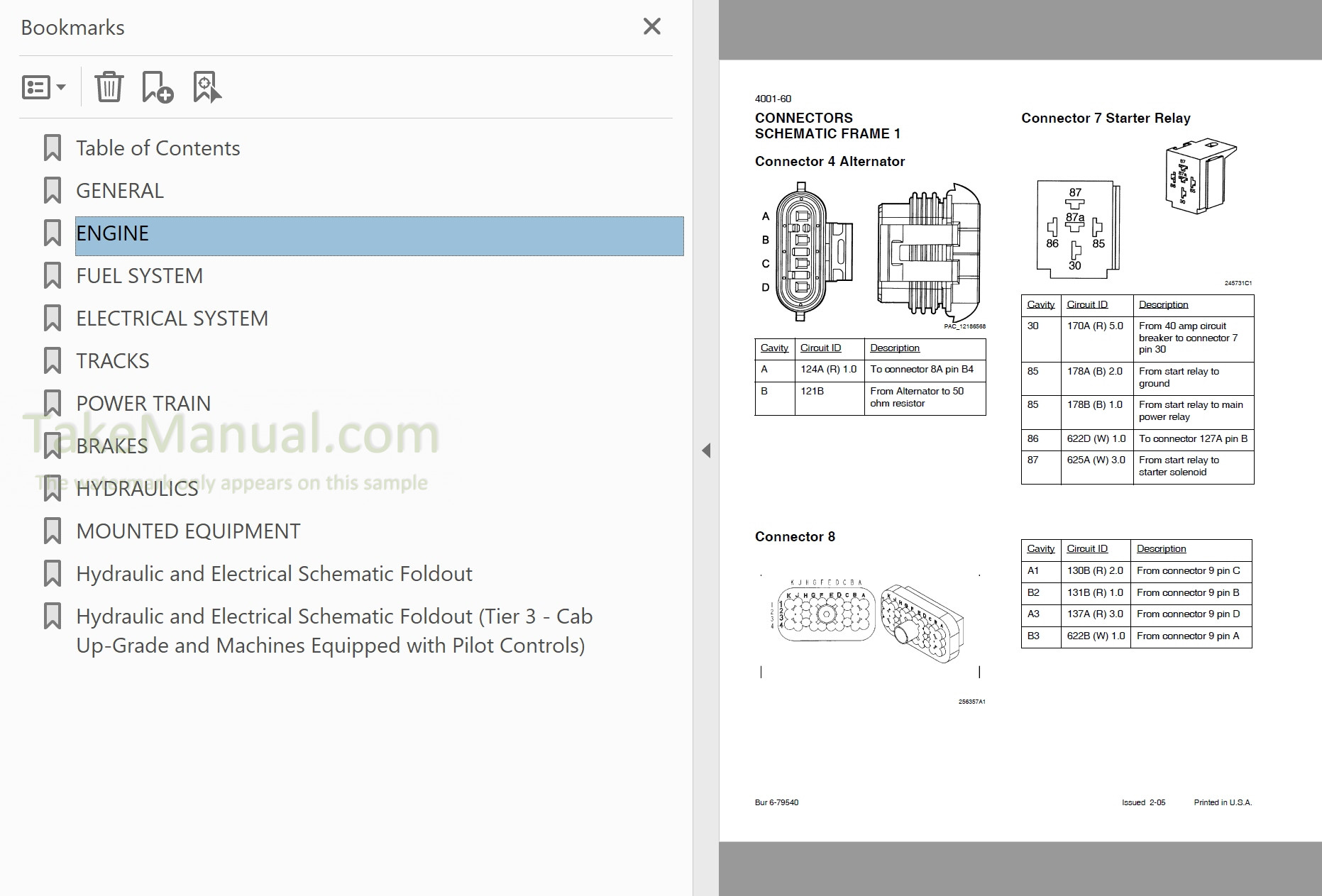 Case 410 420 420CT Series 3 Repair Manual Skid Steer Compact Track ...
