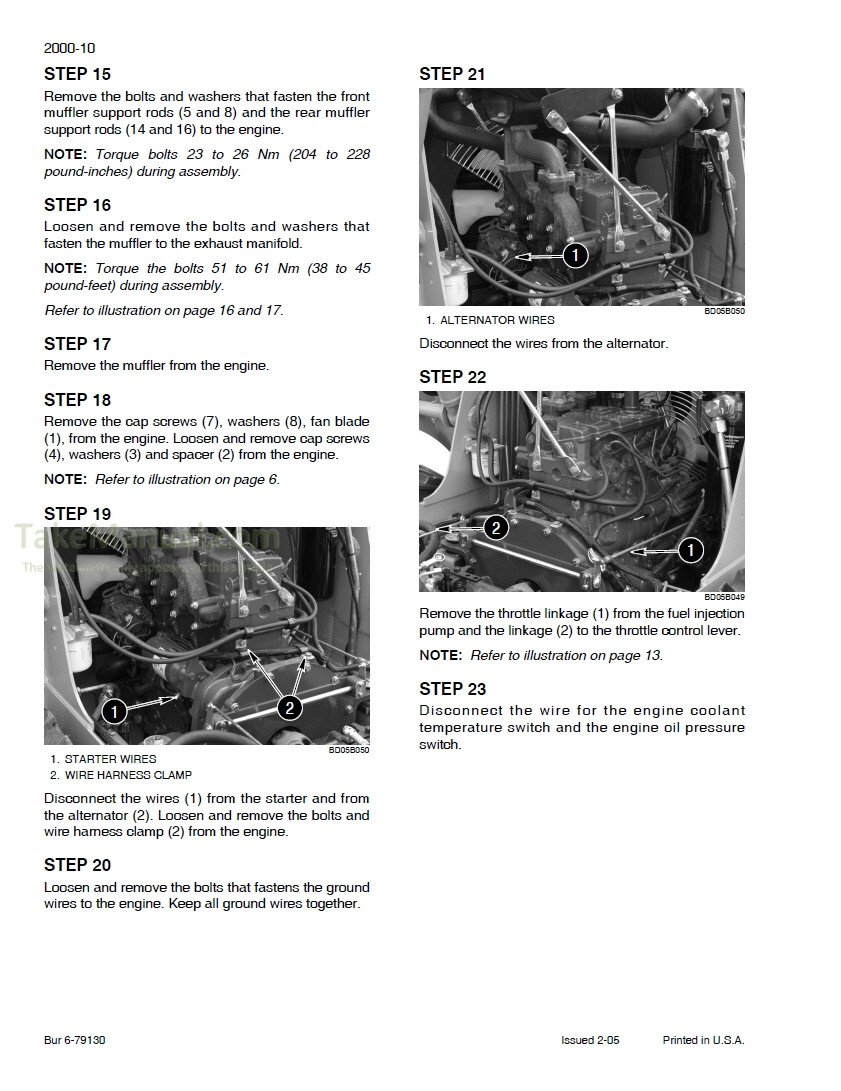 Case 410 420 420CT Service Manual Skid Steer Compact Track Loader ...