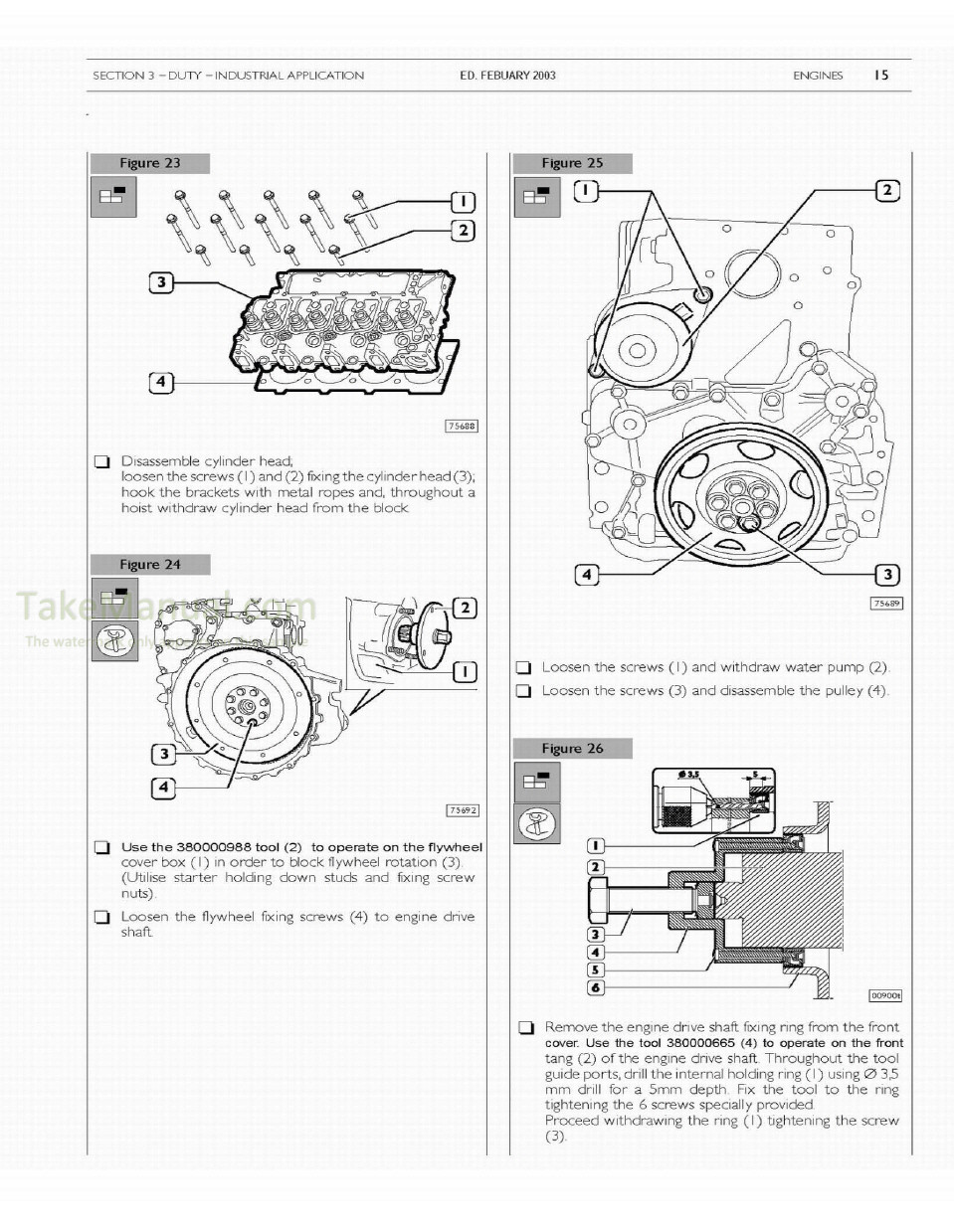 Case 445M2 445TM2 668TM2 Service Manual Engine 6-74500NA PDF