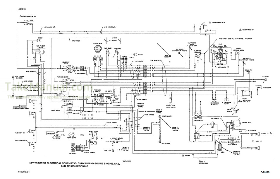 Case 8820 8830 Service Manual Windrower Tractor 8-98061R0 PDF