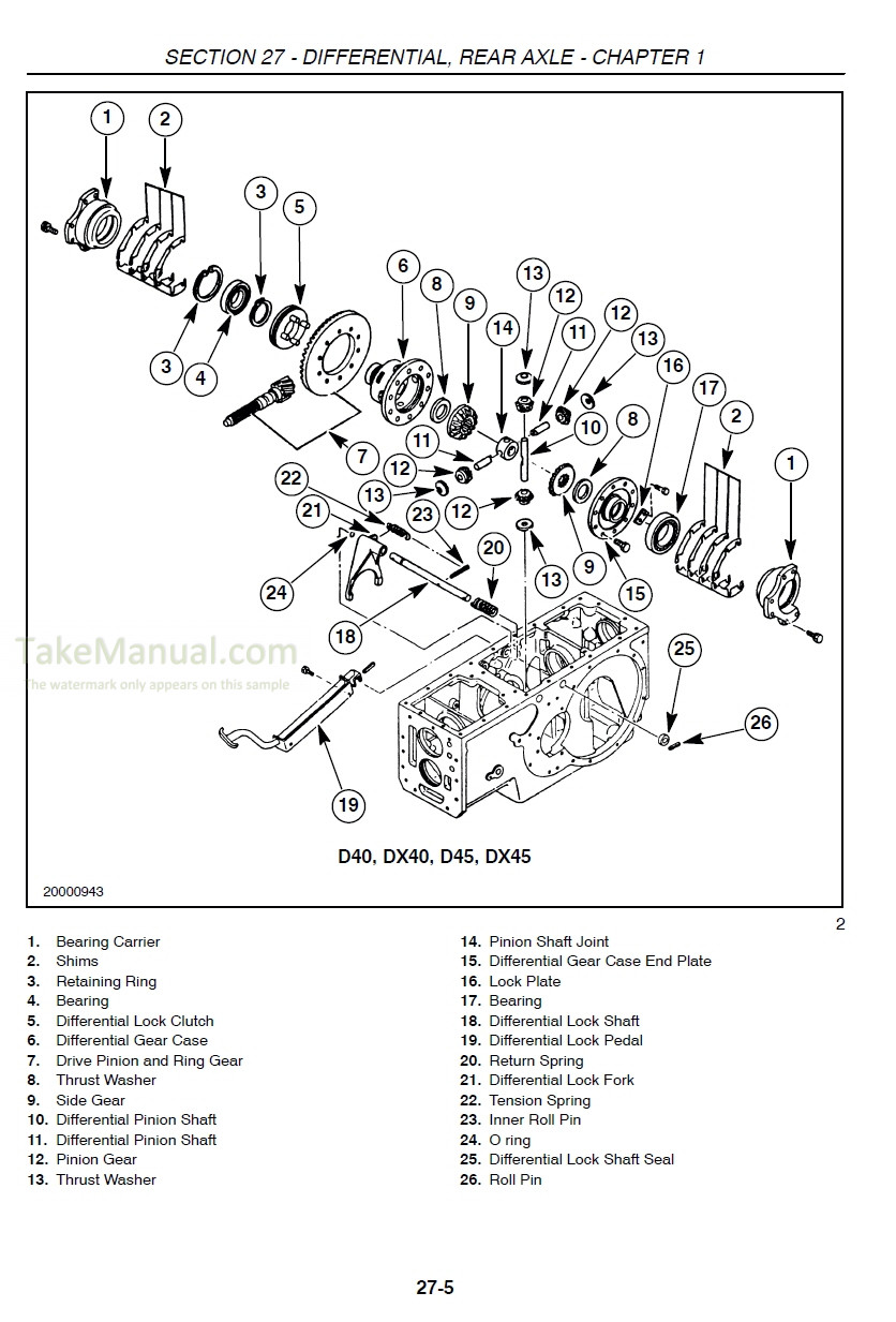 Case D35 DX35 D40 DX40 D45 DX45 Repair Manual Tractor 87622993 PDF