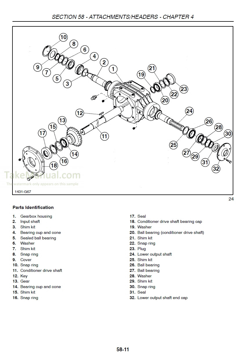 Case DC132 Service Manual Disc Mower Conditioner 84207370 PDF