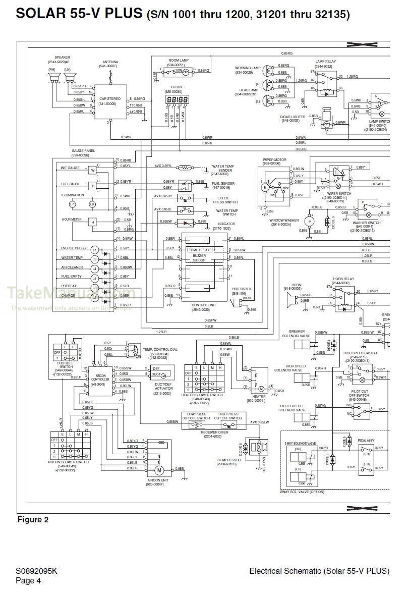 Daewoo Solar 55-V Plus Excavator Workshop Manual PDF