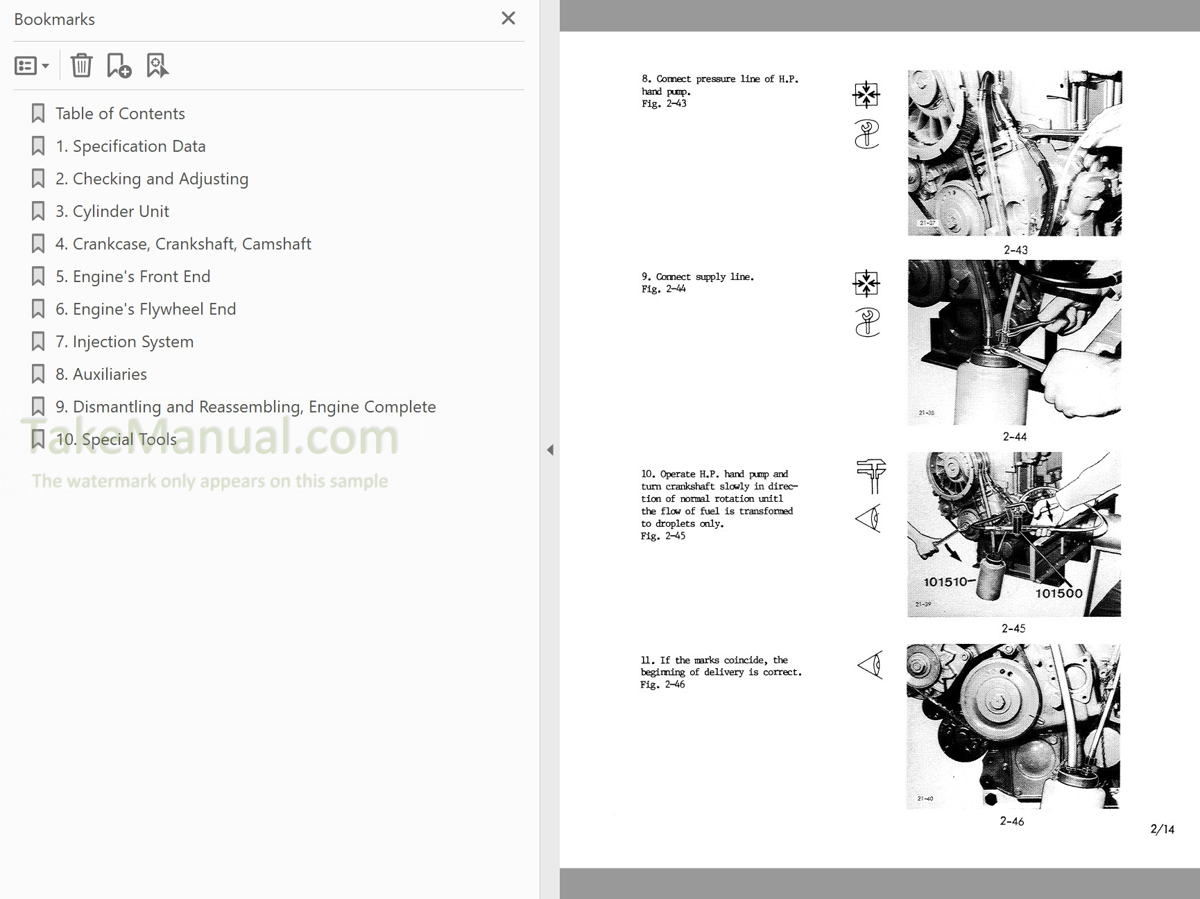 Deutz FL511 to F2L511W Diesel Engine Repair Manual PDF