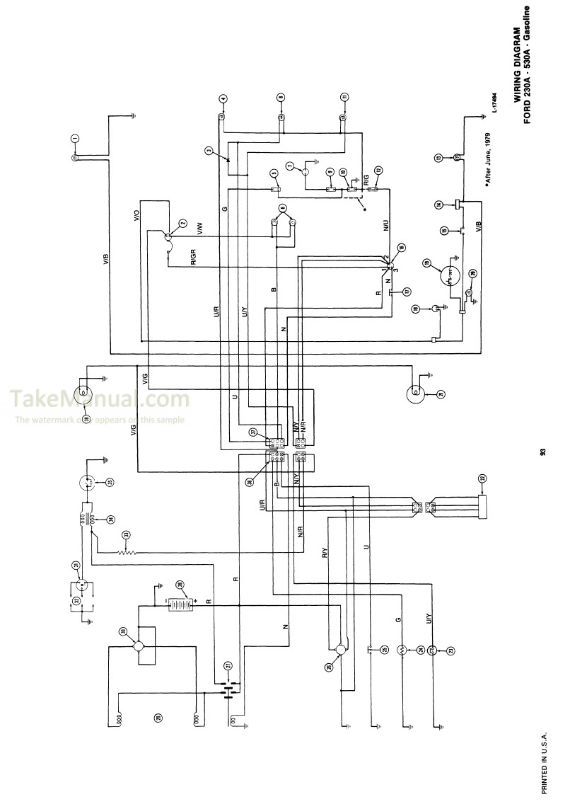 Ford 230A 340A 445 530A 540A 545 Service Manual for Tractors