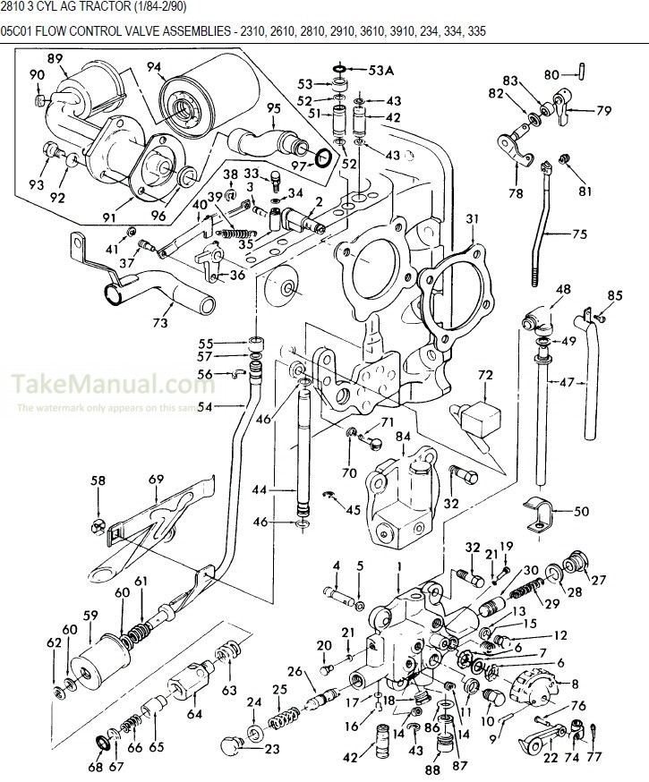 Ford 2810 Parts Manual Illustrated Tractor PDF