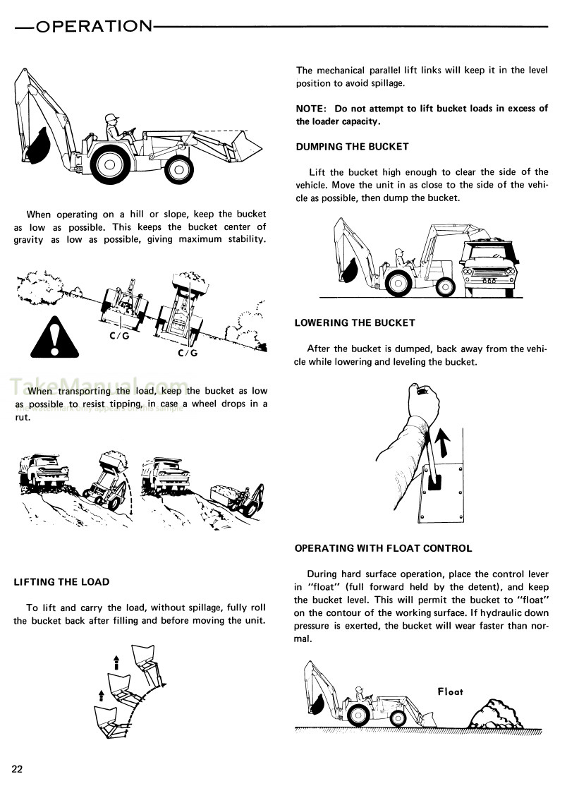Ford 7500 Operators Manual Tractor Loader Backhoe 42750010 PDF