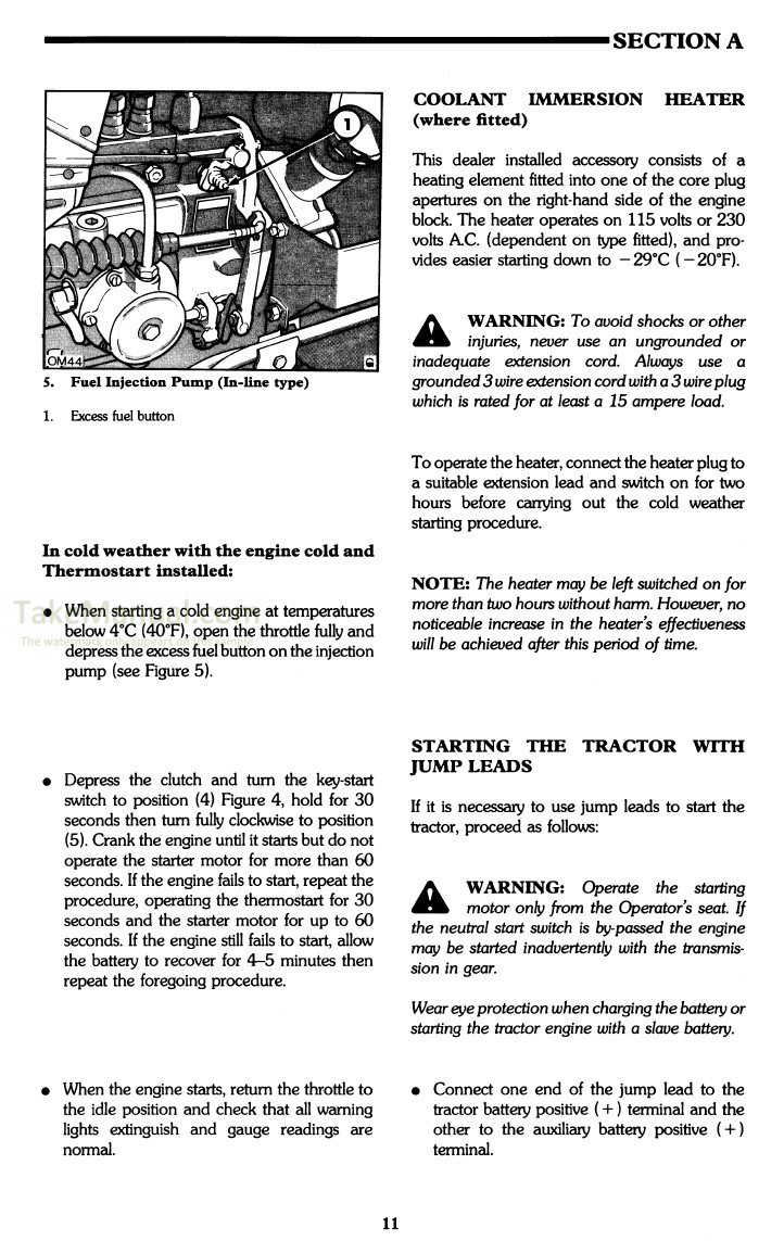 Ford 8210 Operators Manual And Supplement Tractor With Electro-Link ...