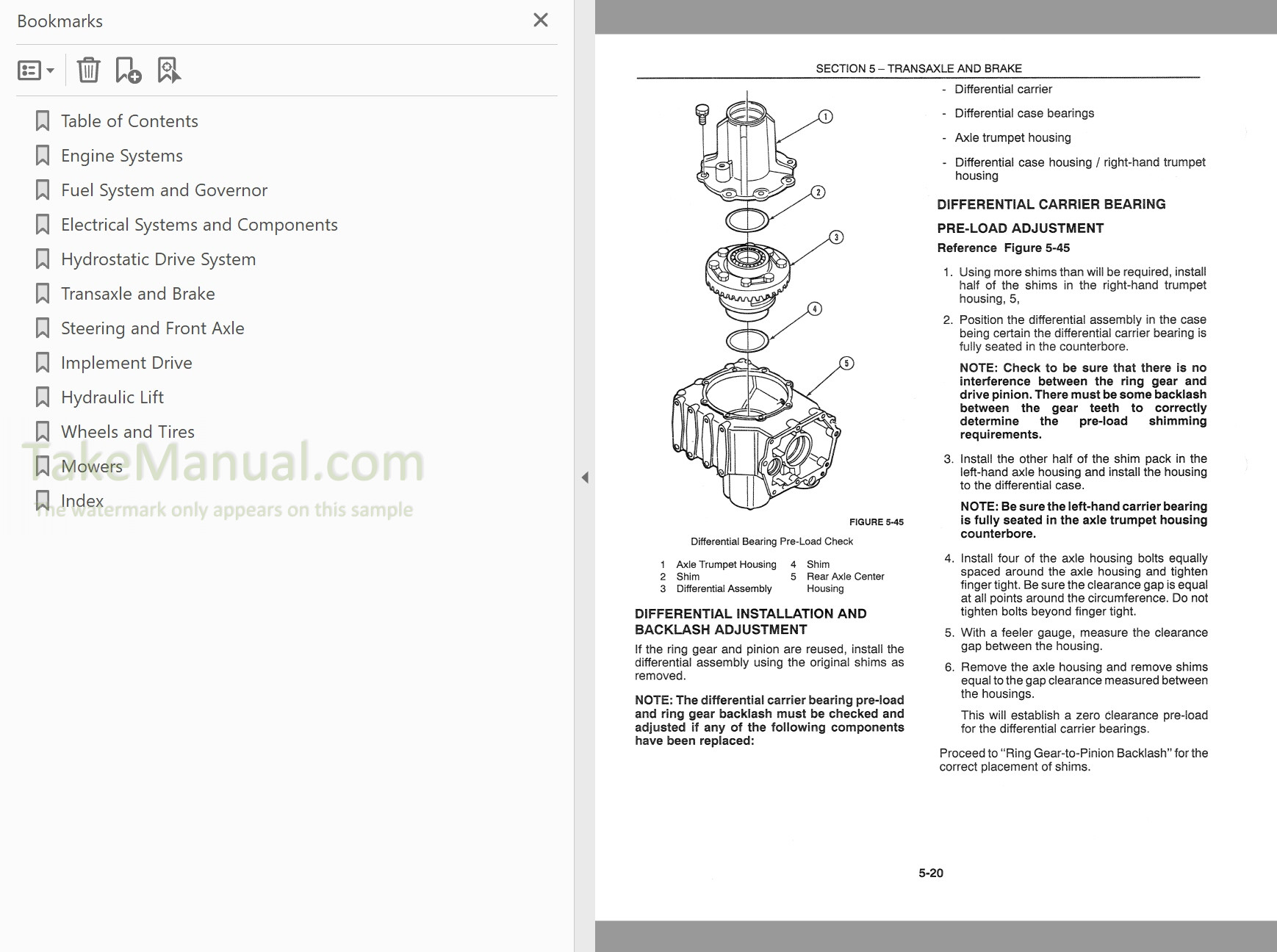 Ford GT65 GT75 GT85 GT95 Service Manual Lawn And Garden Tractor ...