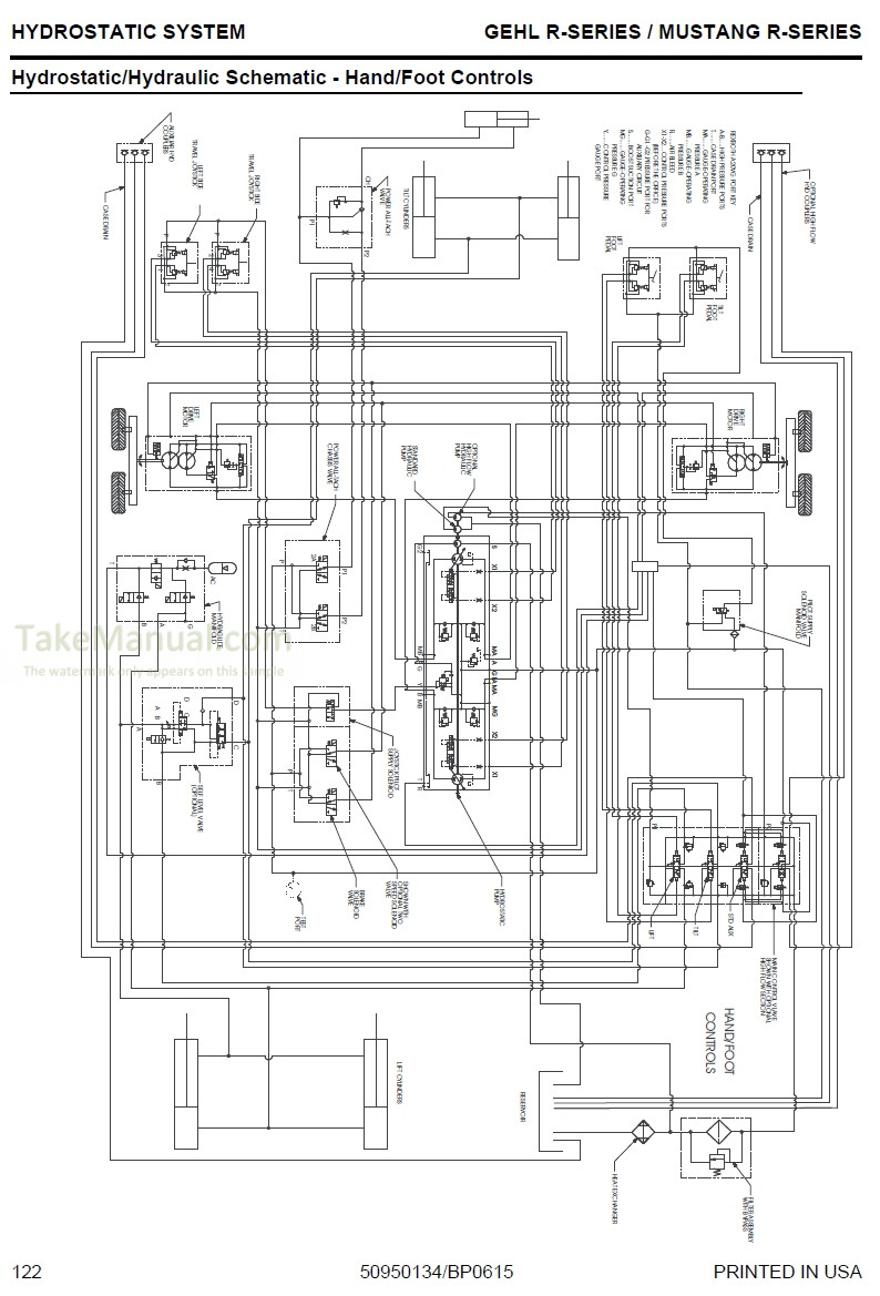 Gehl R190 R220 R260 Mustang 1900R 2200R 2600R Service Manual Skid Steer ...