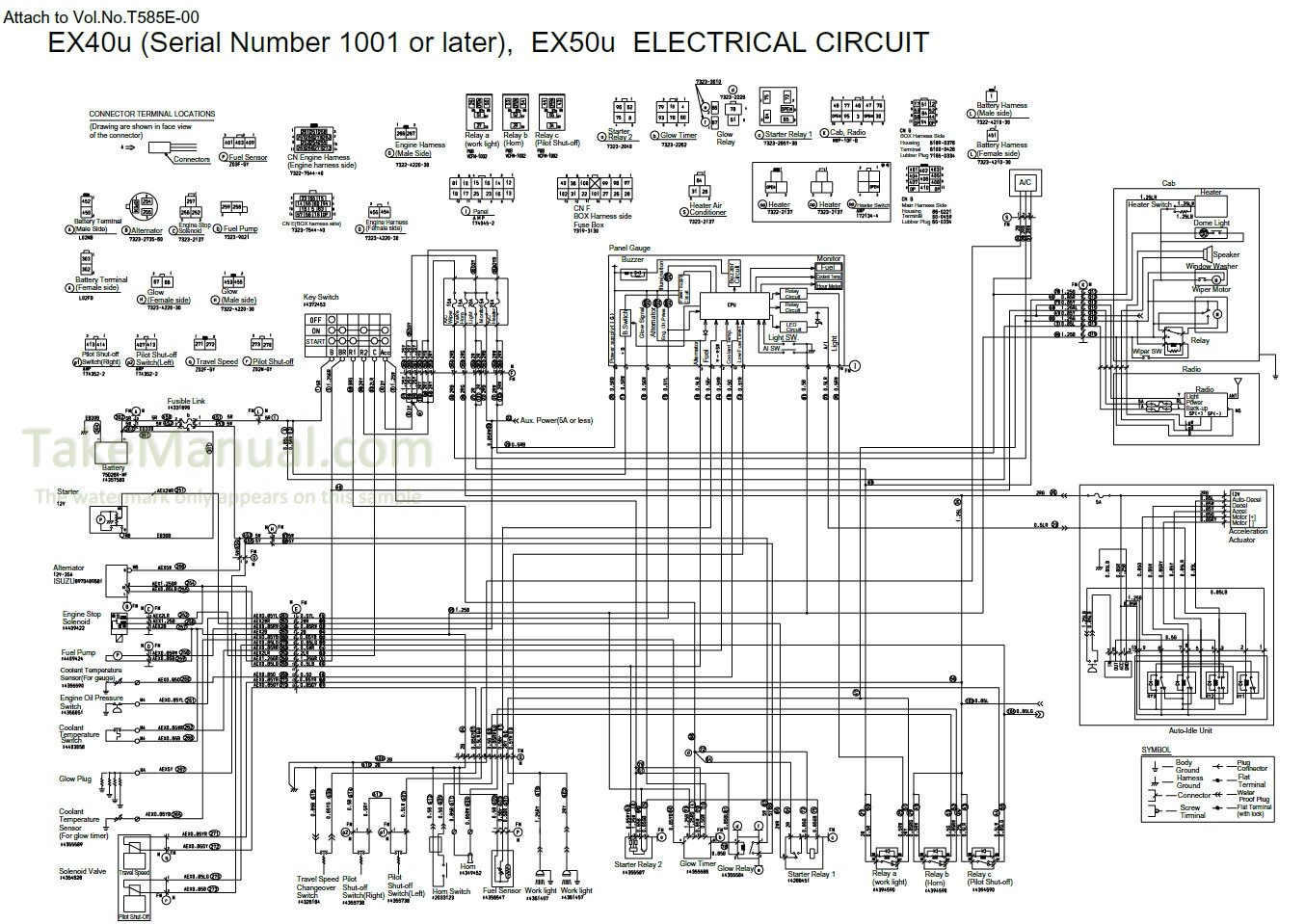 Hitachi EX40U EX50U Workshop Manual Excavator PDF