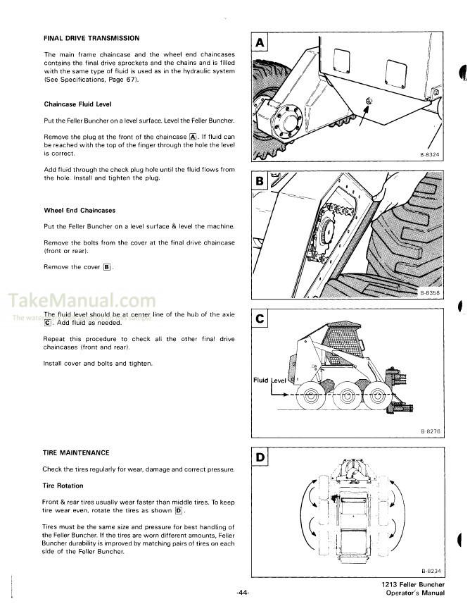 Bobcat 1213 Operators Manual 6 Wheel Skid Steer Loader – TakeManual.com