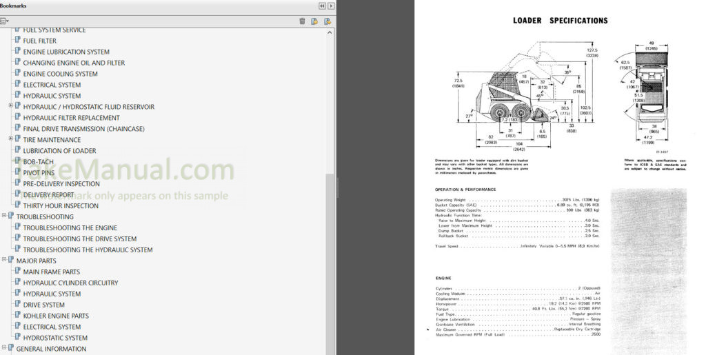 Bobcat 520 Owners Manual Skid Steer Loader – TakeManual.com
