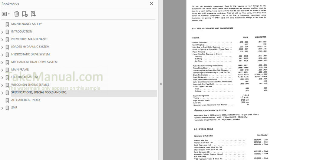 Bobcat 620 Service Manual Skid Steer Loader – TakeManual.com
