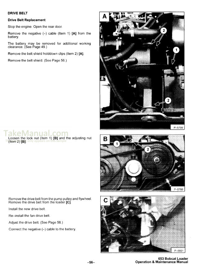 Bobcat 653 Operation & Maintenance Manual Skid Steer Loader ...