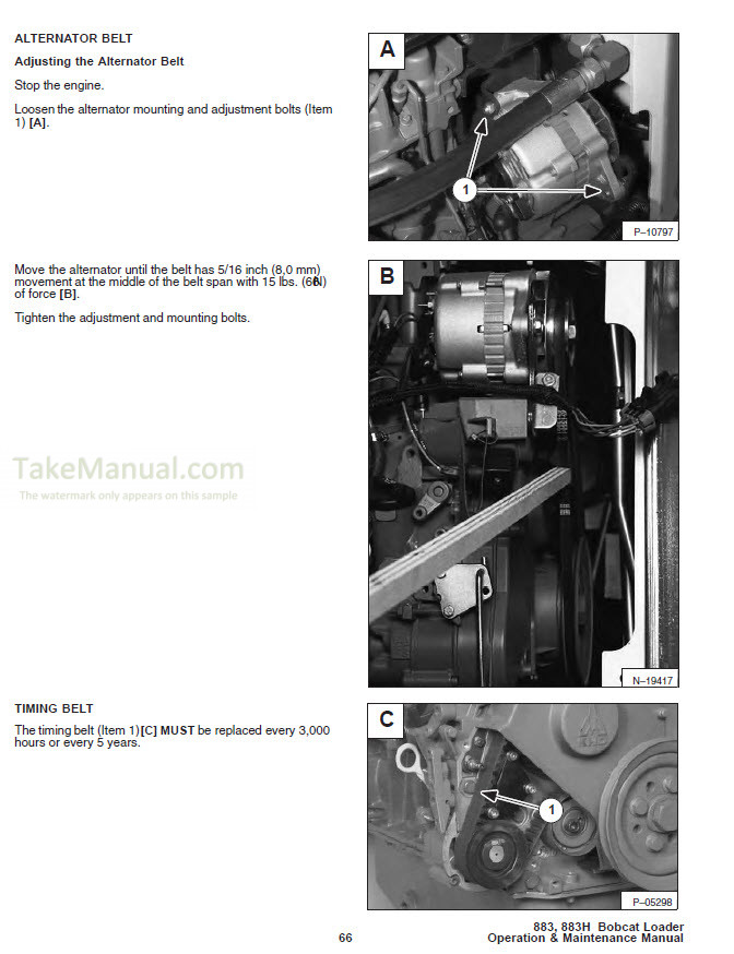 Bobcat 883 883 High Flow Operation & Maintenance Manual Skid Steer ...