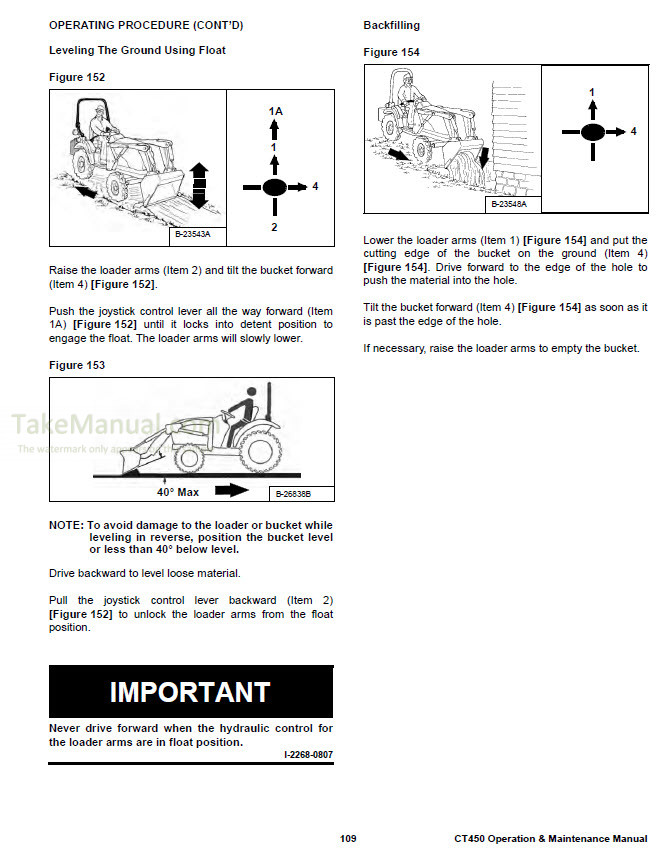 Bobcat CT450 Operation & Maintenance Manual Compact Tractor ABHM11001 ...