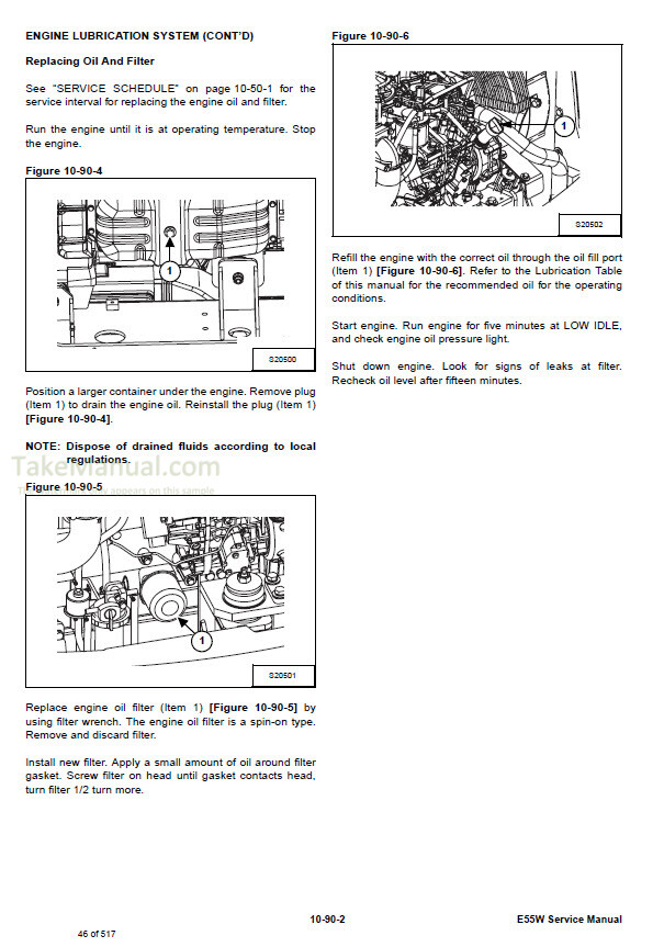 Bobcat E55W Service Manual Excavator AEFB11001- – TakeManual.com