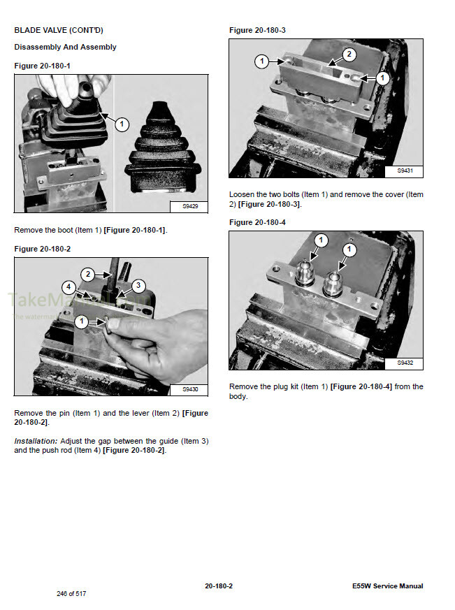 Bobcat E55W Service Manual Excavator AEFB11001- – TakeManual.com