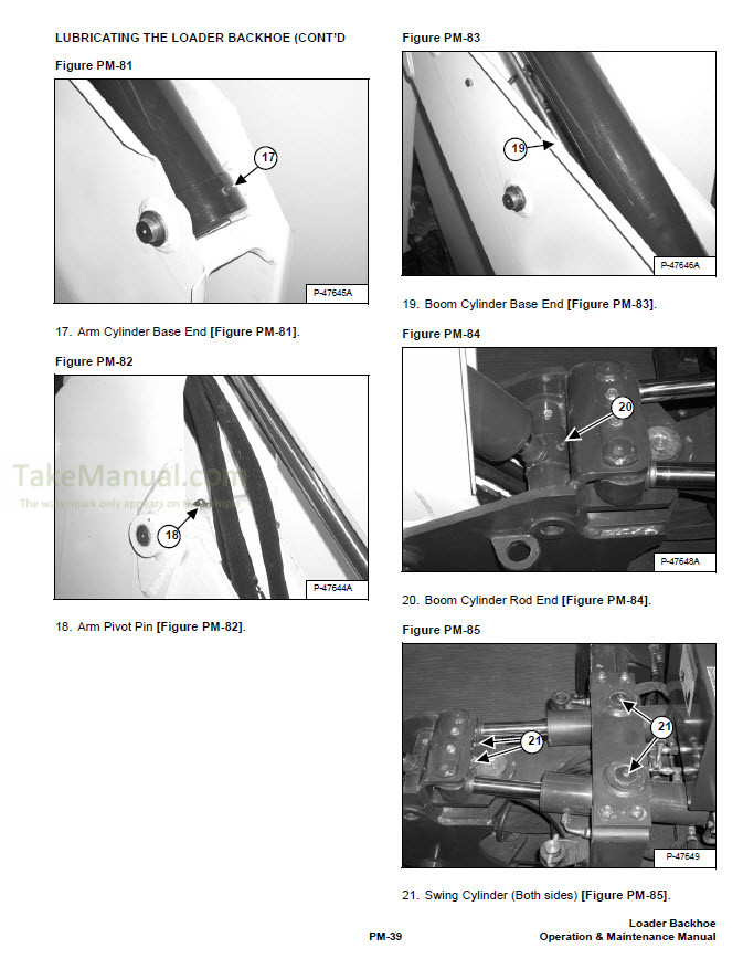 Bobcat EF2 Earthforce Operation & Maintenance Manual Loader Backhoe ...