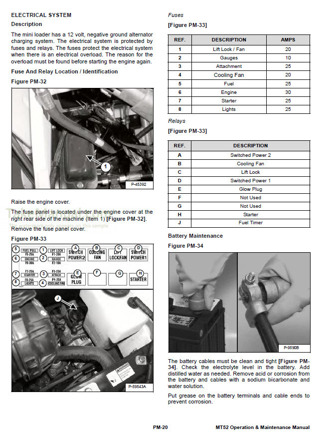 Bobcat MT52 Operation & Maintenance Manual Mini Track Loader 528711001 ...