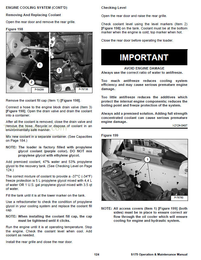 Bobcat S175 Operation & Maintenance Manual Skid Steer Loader A3L520001 ...