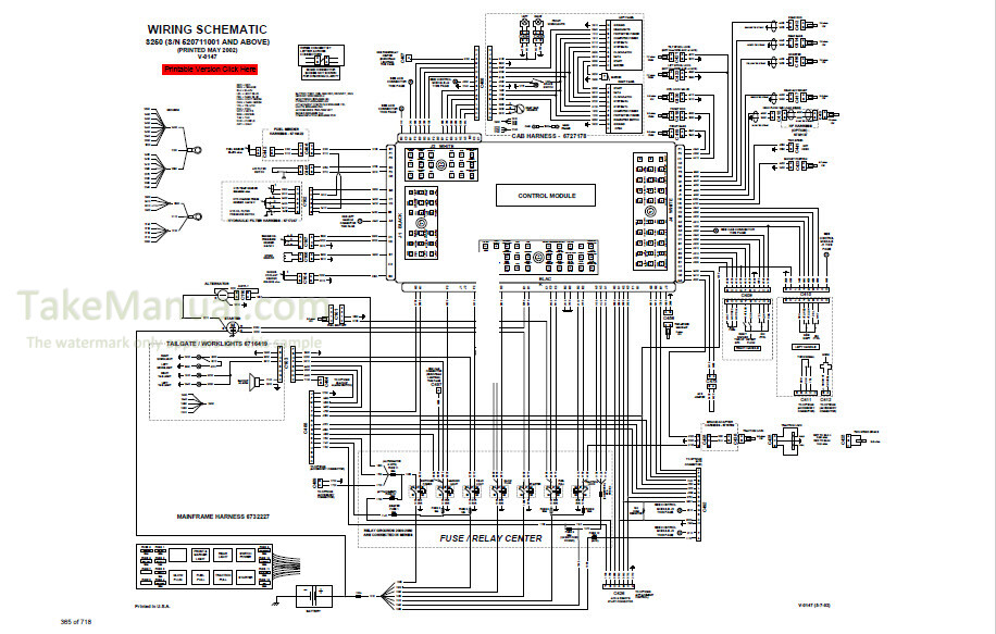 Bobcat S250 Turbo Turbo High Flow Service Manual Skid Steer Loader ...