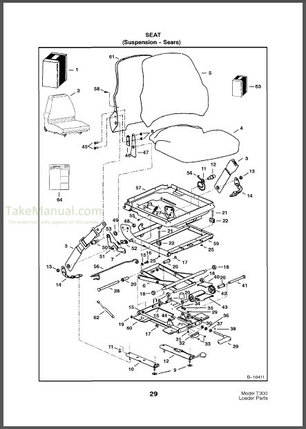 Bobcat T300 Turbo Parts Catalog Skid Steer Loader 521911001- 522011001 ...
