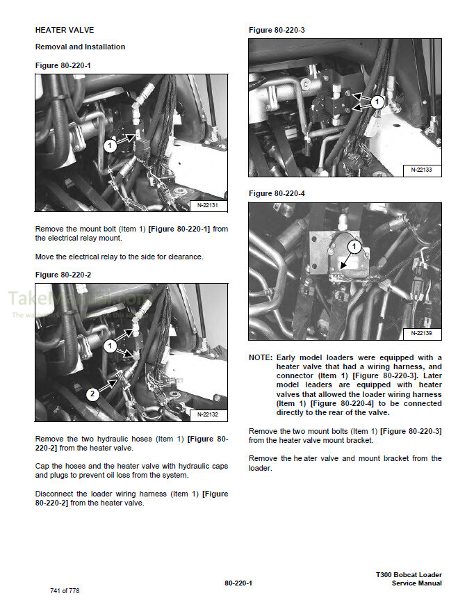 Bobcat T300 Turbo Turbo High Flow Service Manual Compact Track Loader ...