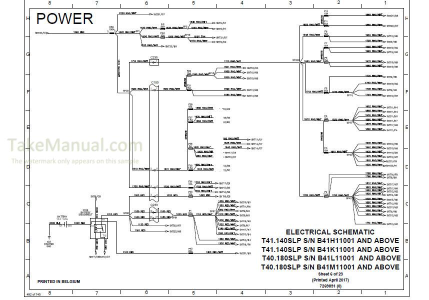 Bobcat T41.140SLPA T41.140SLPB T40.180SLPA T40.180SLPB Service Manual ...