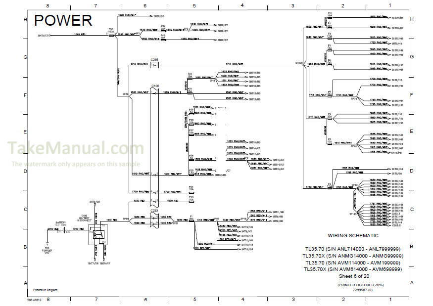 Bobcat TL35.70 TL35.70X Service Manual Telescopic Handler ANL714000- AVM11400- ANMG14000 ...
