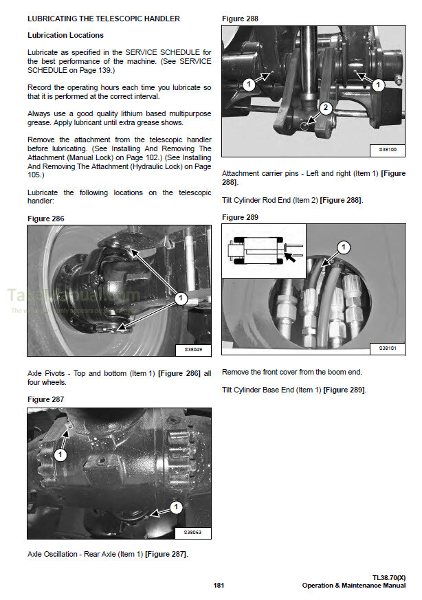 Bobcat TL38.70 TL38.70HF Operation & Maintenance Manual Telescopic ...
