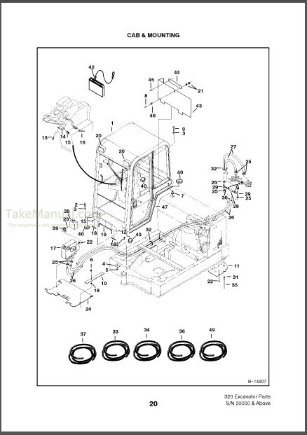 Bobcat 320 Parts Catalog Excavator 6722863 – TakeManual.com