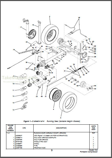 Bobcat 720 Parts Catalog Portable Compressor 6900028 – TakeManual.com