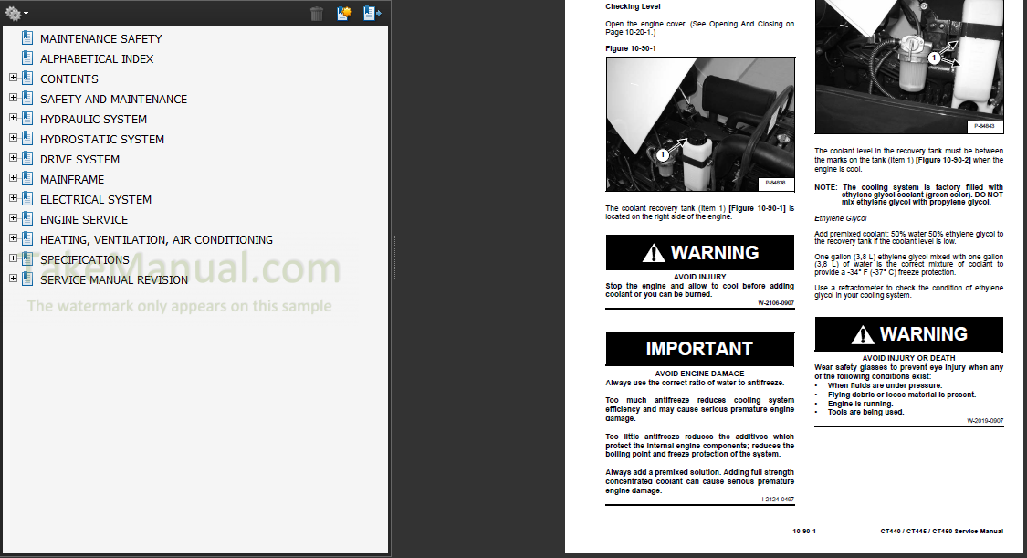 Bobcat CT440 CT445 CT450 Service Repair Manual Compact Tractor ...