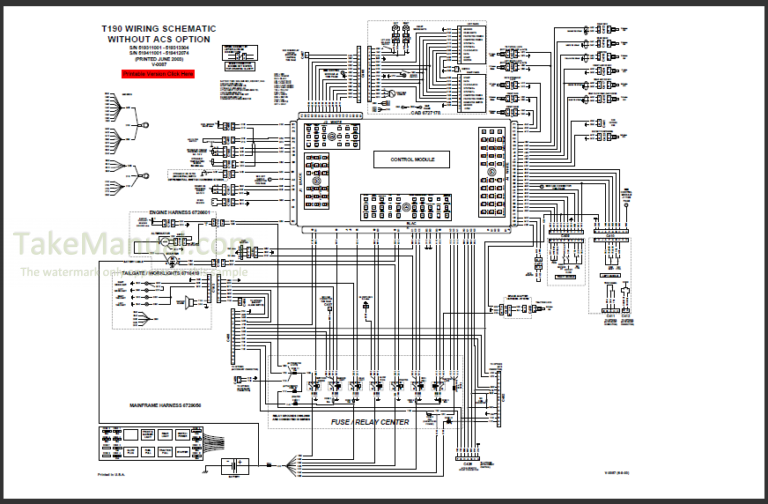 Bobcat T190 Service Repair Manual Compact Track Loader 519311001 ...