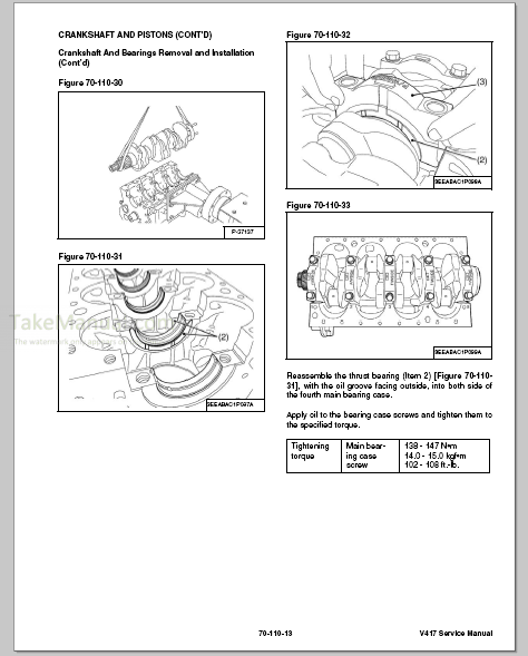 Bobcat V417 Service Manual VersaHANDLER AC1C11001- AC1D11001 ...