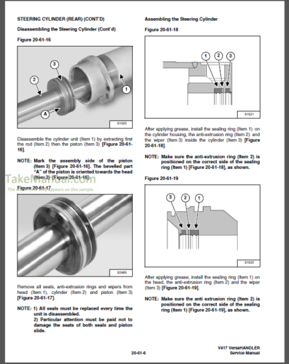Bobcat V417 Service Repair Manual VersaHANDLER A7MK11001- A7ML11001 ...