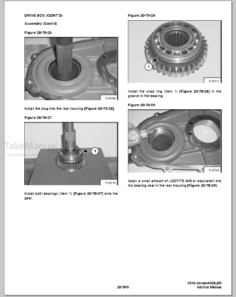 Bobcat V518 Service Manual VersaHANDLER 367012501- 367311001 ...