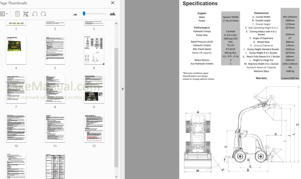 Dingo K9-C Operation And Maintenance Manual Mini Loader – TakeManual.com